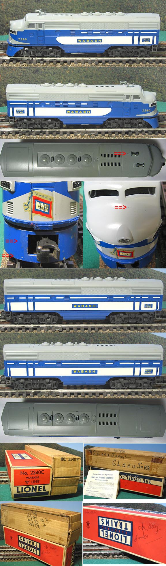 EXPLANATION OF OUR GRADING SYSTEM FOR POSTWAR LIONEL TRAINS